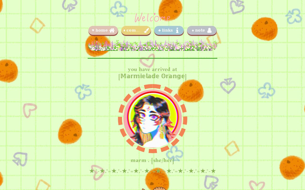 Marmielade Orange's Carrd